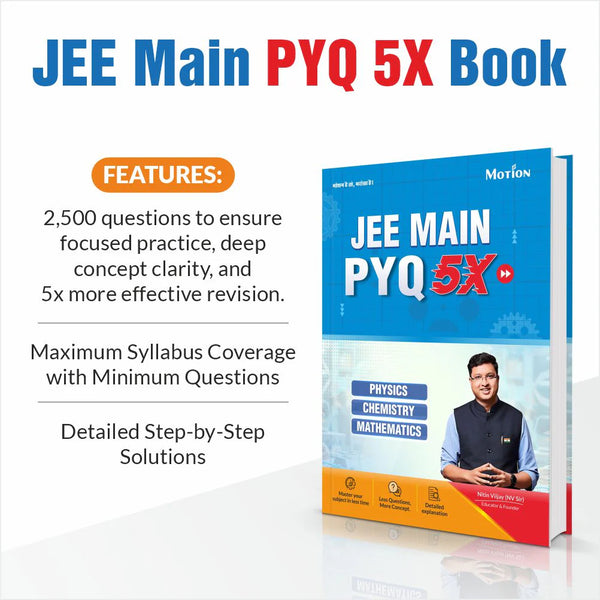 JEE Main 2026 PYQ 5× | 2500+ Important, handpicked previous year quest ...